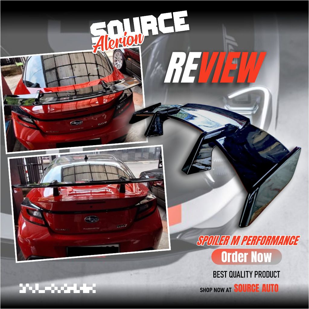 Jual GT WING SPOILER M PERFORMANCE DESIGN ( SPOILER BAGASI ) FOR SUBARU ...