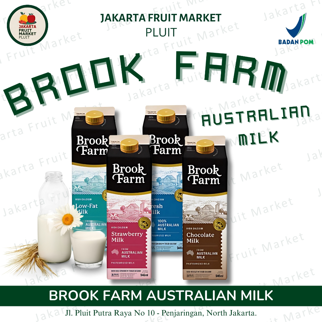 Jual Minuman Susu Brook Farm Original Australian Milk All Variant ...