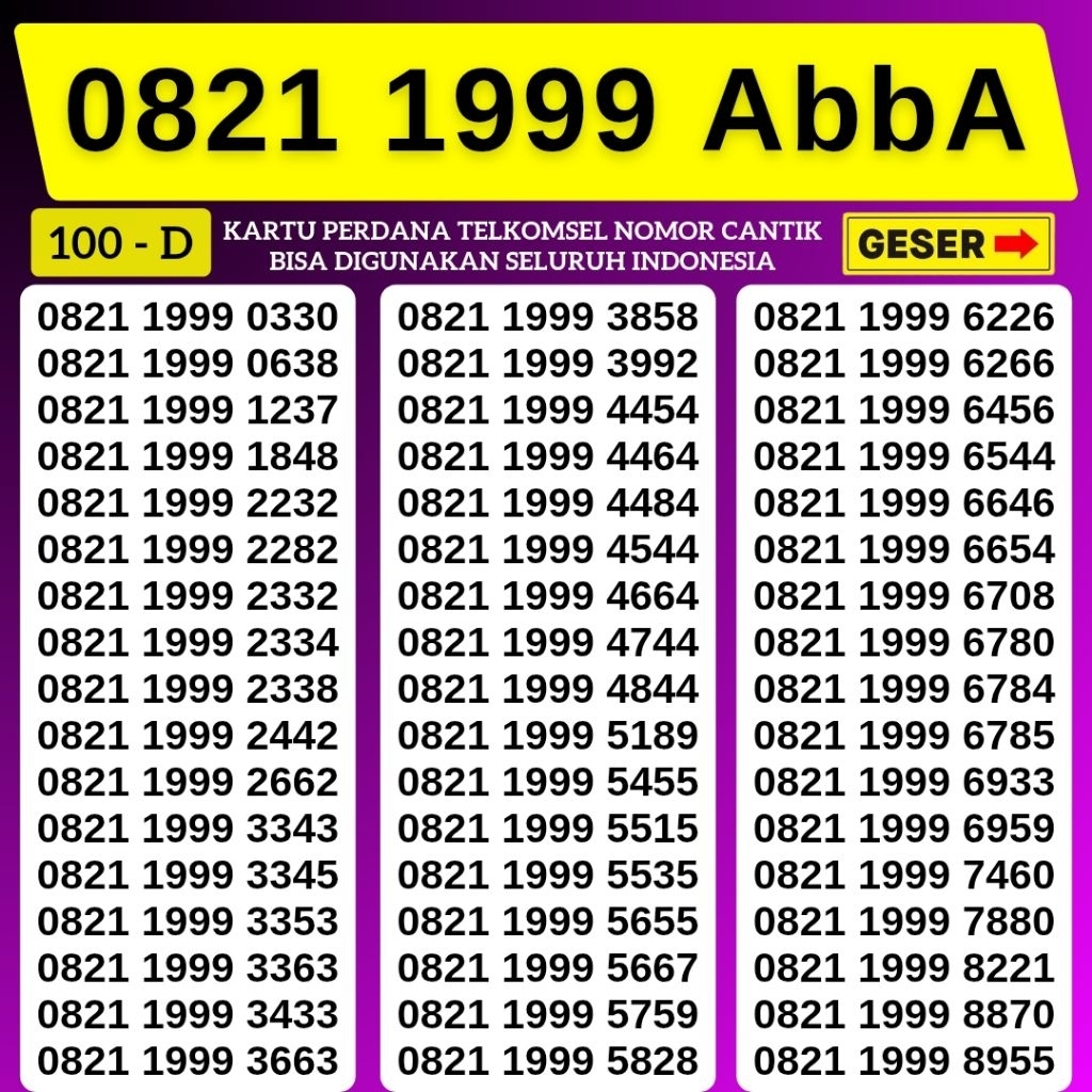 Jual NOMOR SIMPATI CANTIK TELKOMSEL KARTU PERDANA SIMPATI 4G 5G NOCAN SIMPATI NOCAN LOOP NOMOR ...