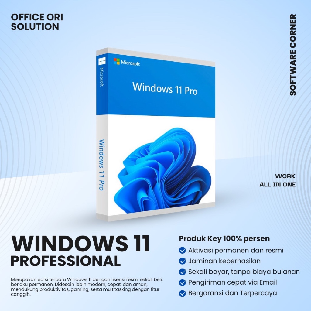 Jual Windows 11 & 10 Pro Ori Permanen Digital Lisensi Key Original ...