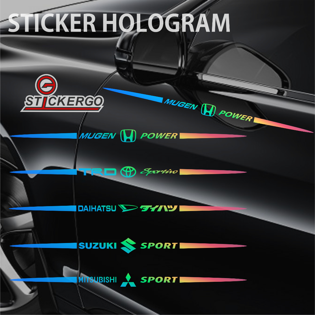 Jual Cutting Sticker Logo Mobil Hologram Laser Aksesoris Stiker Mobil ...