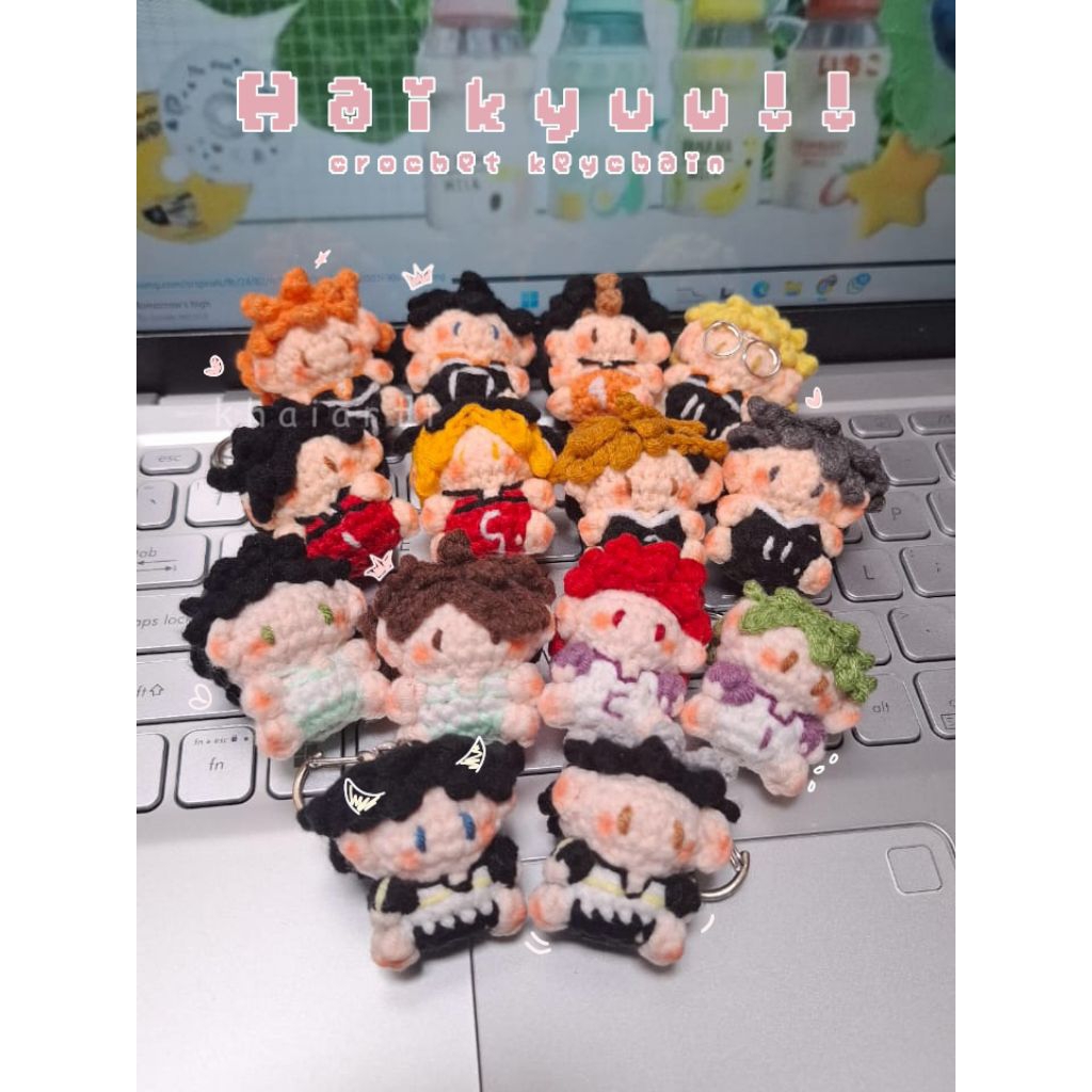 Jual [khaiartt_] Gantungan kunci anime Haikyuu!! | Crochet Keychain ...