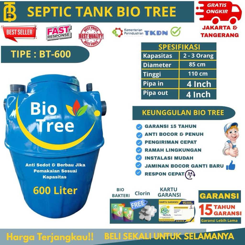Jual Septic Tank Bio Tree 600 liter | Shopee Indonesia