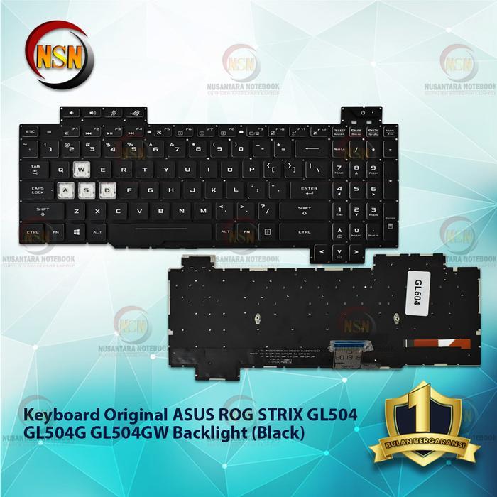 Jual Keyboard ASUS ROG STRIX GL504 GL504G Original Backlight Black ...