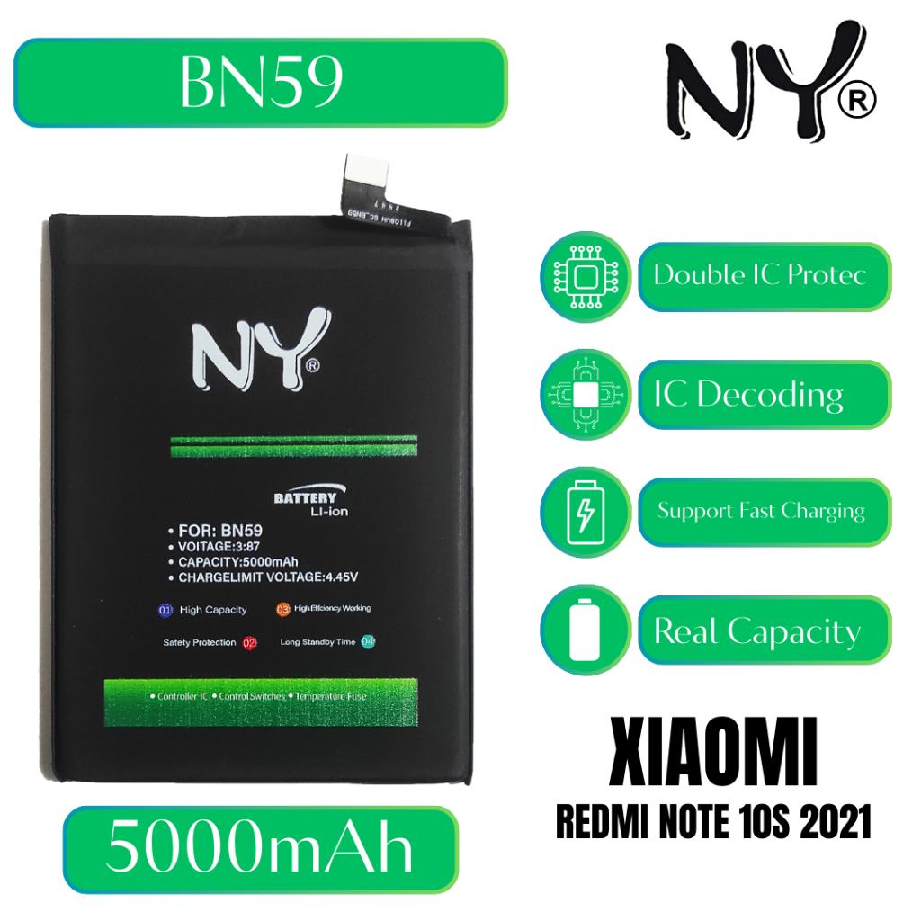 Jual NY BATERAI EXCELLENT XIAOMI BN59 / REDMI NOTE 10S 2021 5000mAh ...