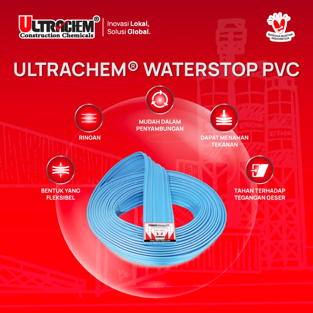 Jual ULTRACHEM WATERSTOP PVC WSF | Shopee Indonesia