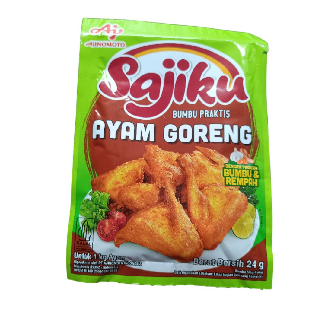 Jual Bumbu Sajiku Ayam Goreng Ungkep Sachet 24gr Ajinomoto | Shopee ...