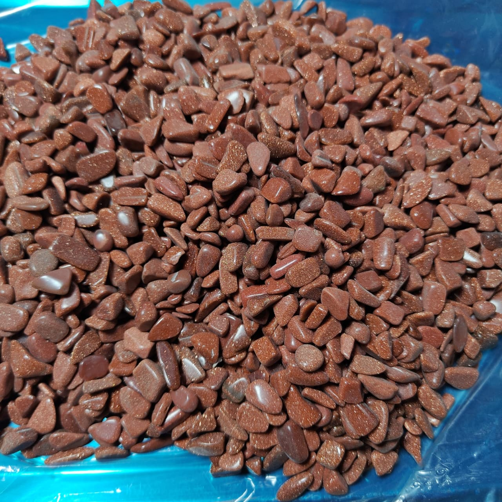 Jual Batu Natural Gold Sand Stone 7-9 mm chips gravel paket 100 grams ...