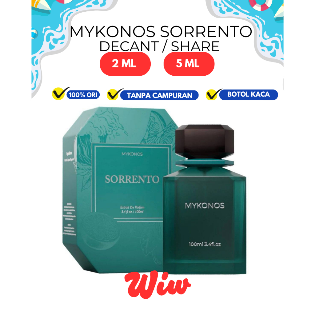 Jual Decant Sorrento Mykonos Parfum Travel Size 2ML 5ML Wangi Original ...