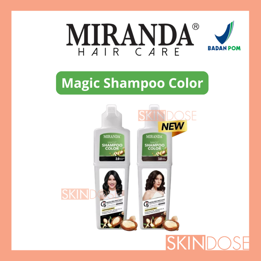 Jual Miranda Magic Shampoo Color Bottle Pewarna Rambut Penutup Uban ...