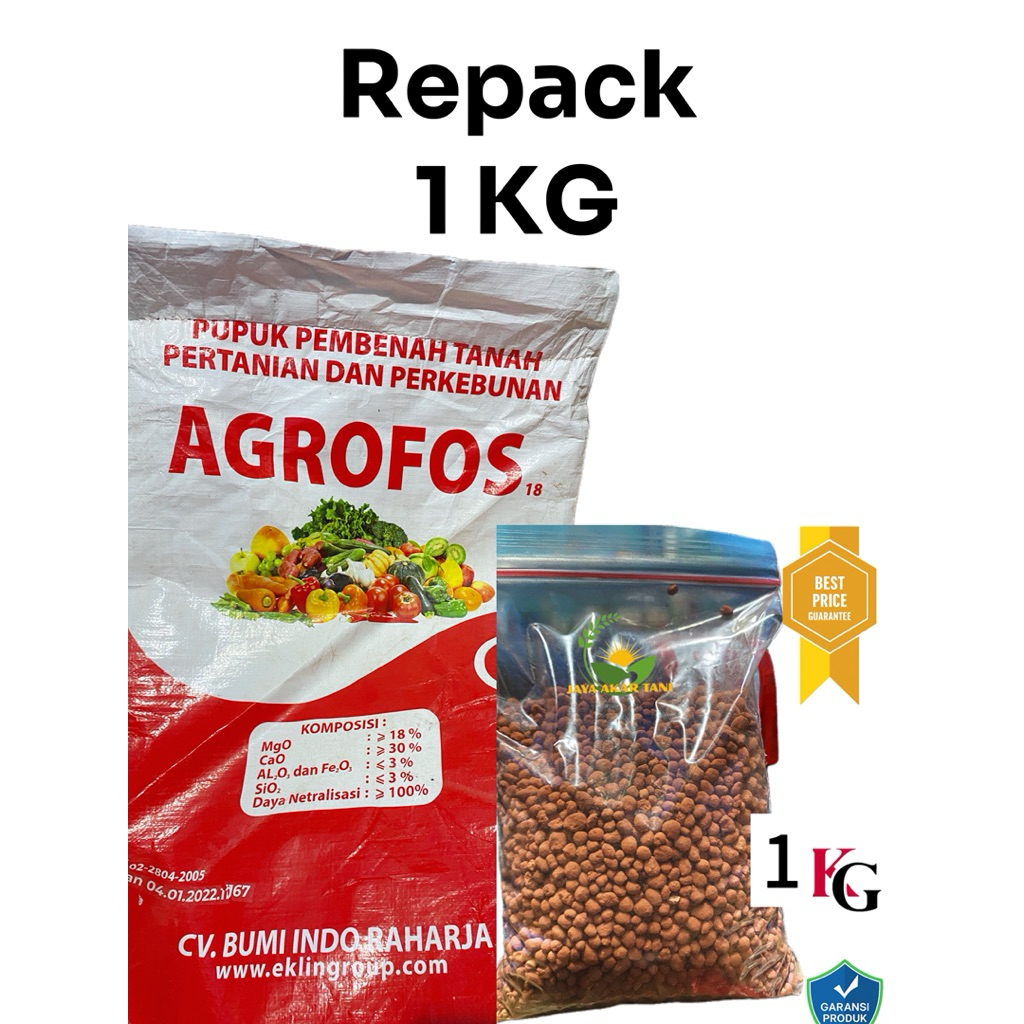 Jual AGROFOS – Pupuk Pembenah Tanah Pertanian & Perkebunan (Repack 1Kg ...