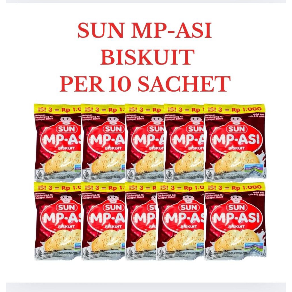 Jual SUN MP-ASI Biskuit ( PER 10 SCHT ) | Shopee Indonesia