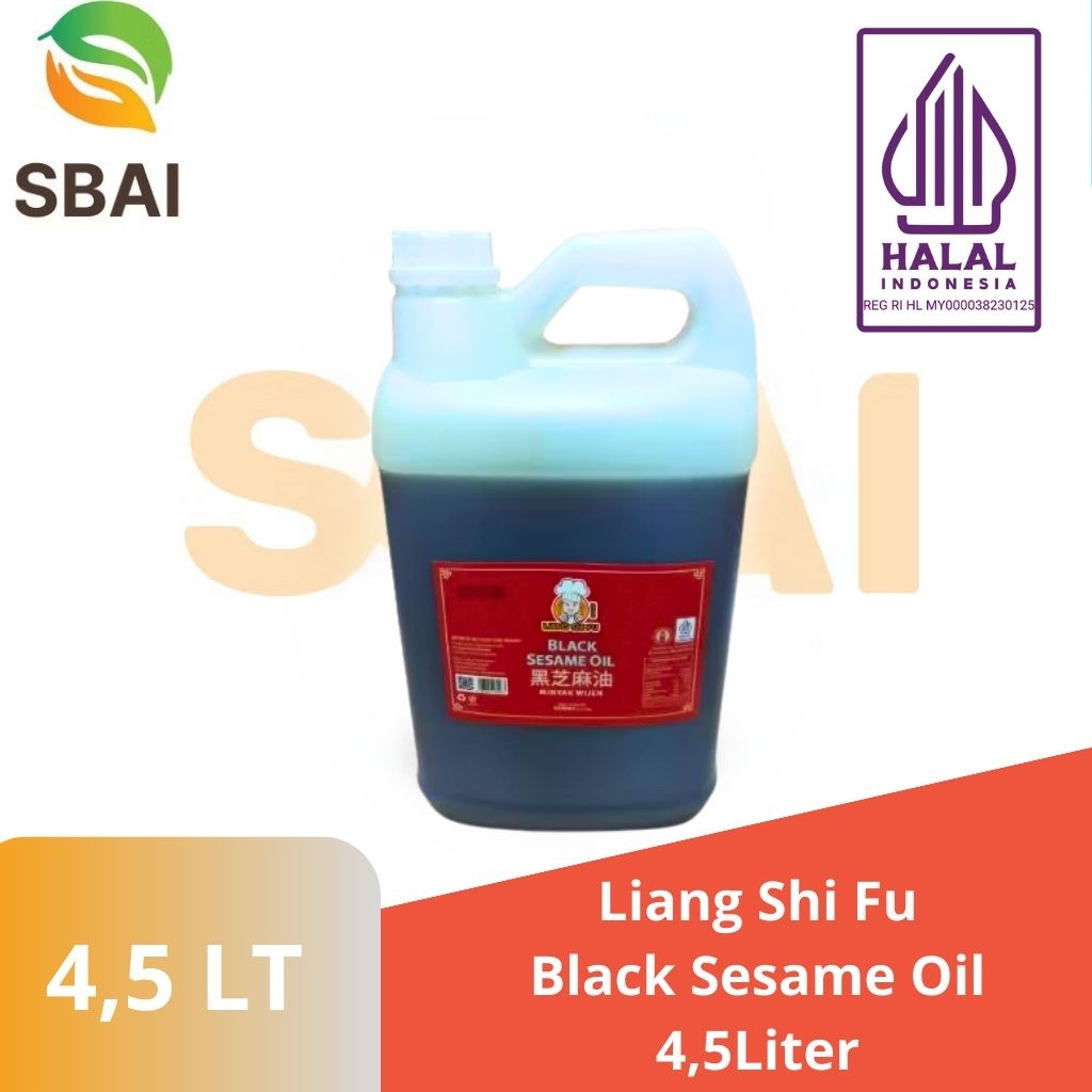 Jual Liang Shi Fu Black Sesame Oil 4,5liter Minyak Wijen Hitam kemasan ...