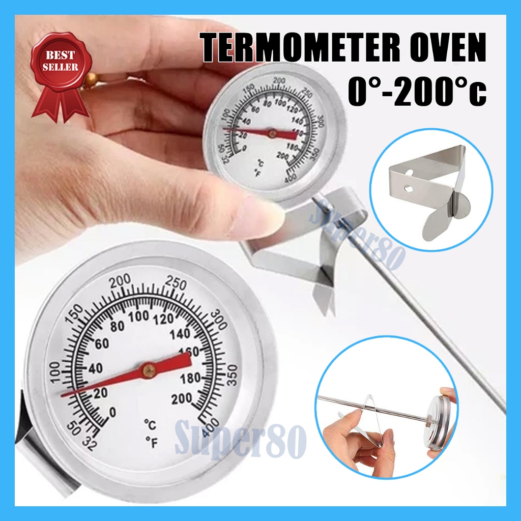 Jual Thermometer Oven Stik Stainless Tusuk Kitchen Food BBQ Termometer ...