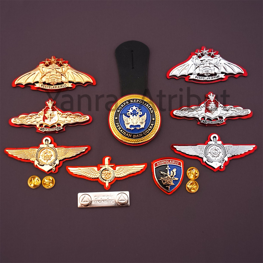 Jual Pin Roda Polairud / Wing Bahari Perwira / Penyelam Airud / Sar ...