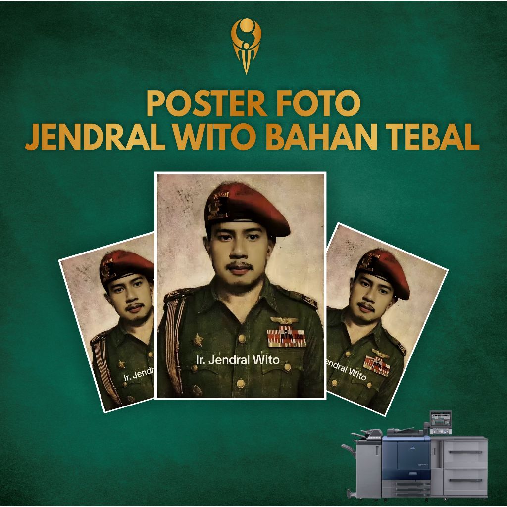 Jual POSTER FOTO JENDRAL WITO BAHAN TEBAL - SOLDIMPRO | Shopee Indonesia