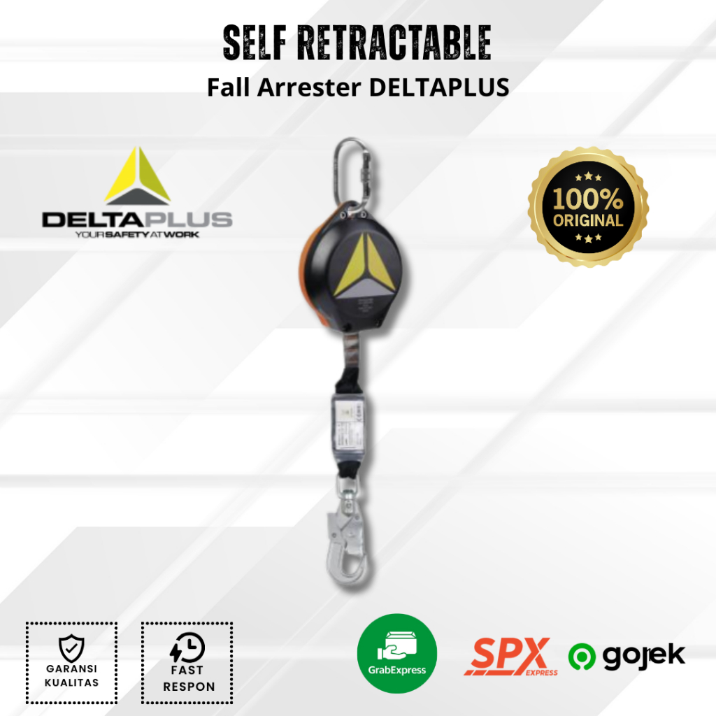 Jual Self Retractable Fall Arrester DELTAPLUS AN13006C2 - alat pengaman ...
