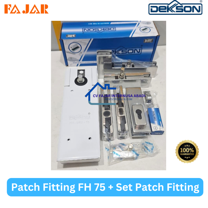 Jual Floor Hinge FH 75 Dekson + Patch Fitting Set Dekkson (PT 10, PT 20 ...