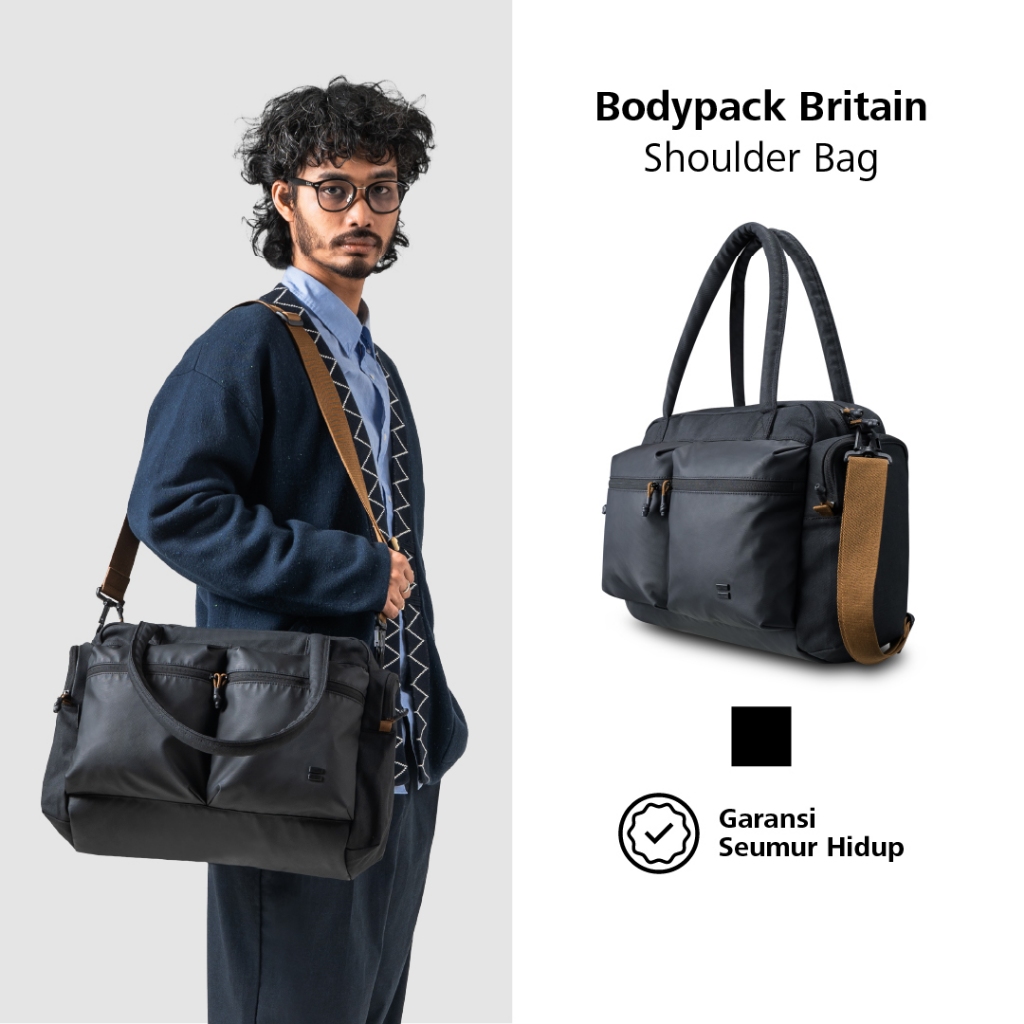 Jual Bodypack Britain Basic Shoulder Bag 14-Inch Tas Selempang Travel ...