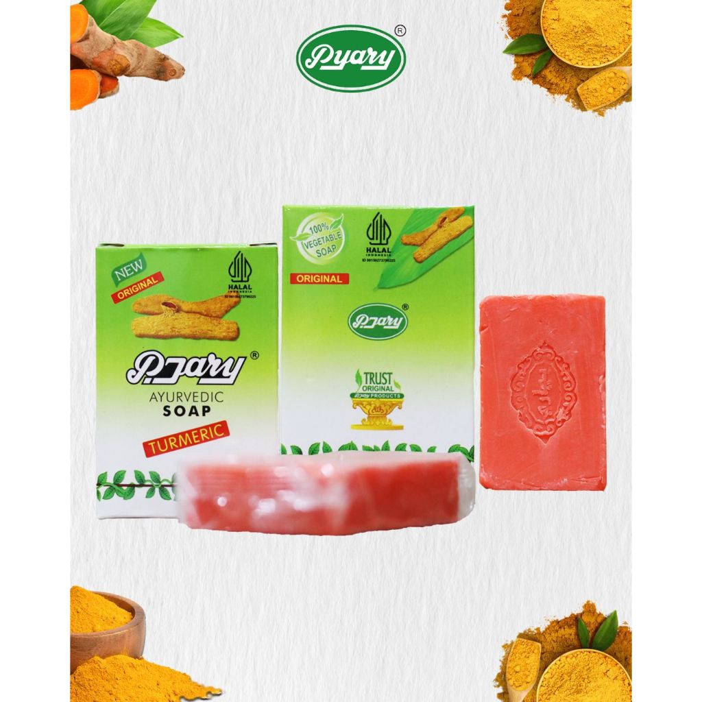 Jual Paket Hemat 3pcs | Sabun Kunyit TURMERIC PJARY HALAL BPOM Sabun ...