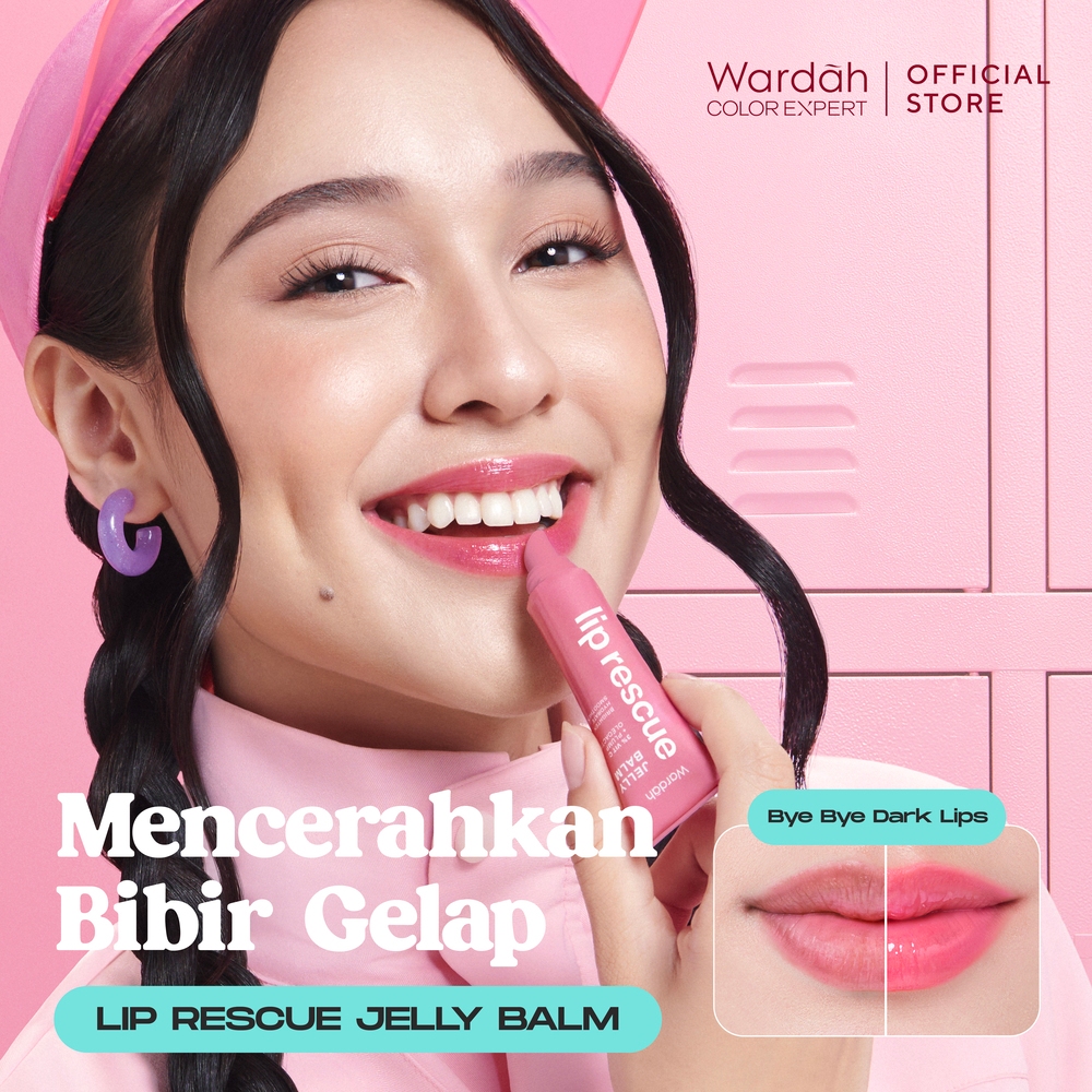 Jual [LIP CARE MENCERAHKAN] NEW! WARDAH Lip Rescue Jelly Balm Dusty Rose - Lip Therapy ...