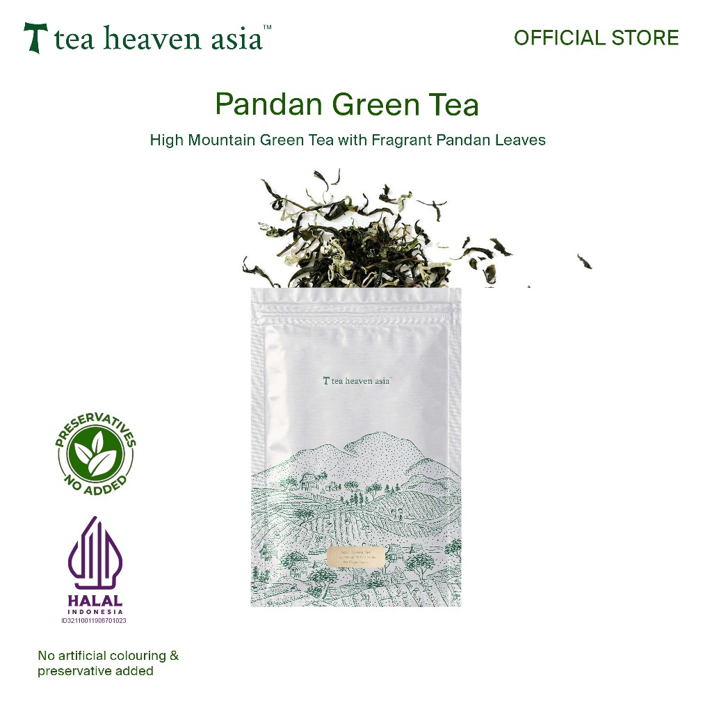 Jual Tea Heaven Pure Pandan Tea Leaves Tisane Organik | Shopee Indonesia