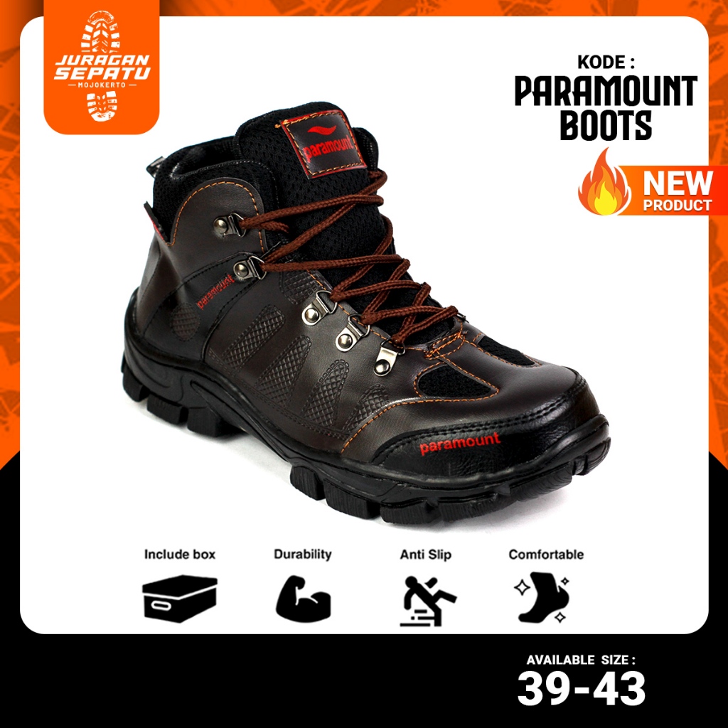 Jual Sepatu Pria Boot Paramount Sepatu Hiking Tracking Touring | Shopee ...