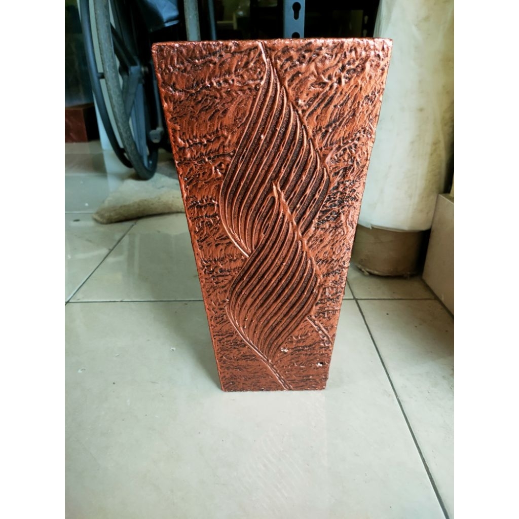 Jual pot kayu minimalis tinggi 30cm diameter 15cm untuk bunga ...
