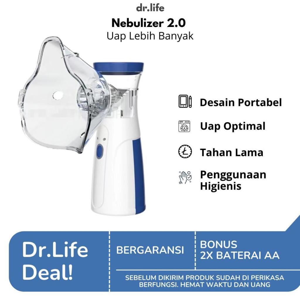 Jual Dr.life Nebulizer Portable Mesh Alat Uap Bantu Terapi Pernapasan ...