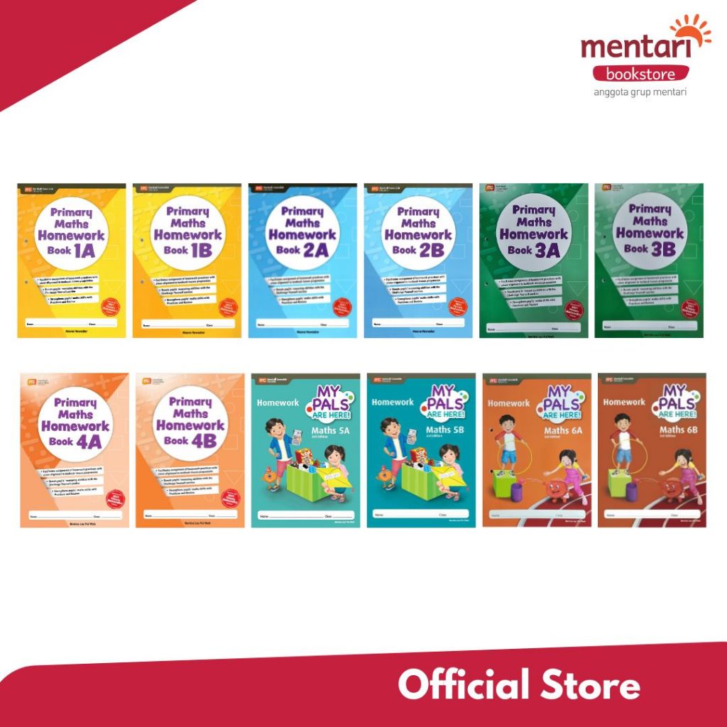 Jual Mentari Bookstore Primary Maths Homework Book Sylabus 2021 ...