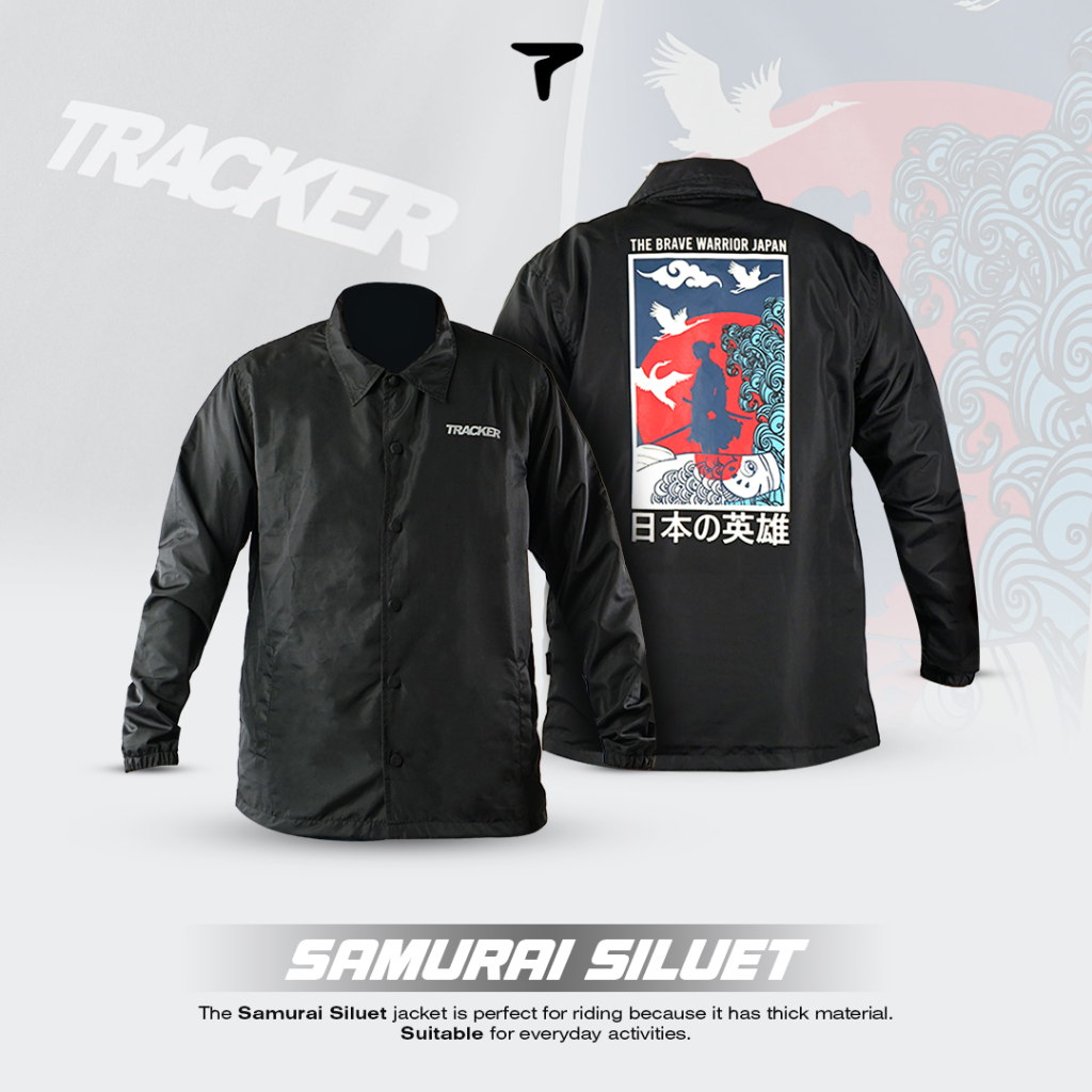 Jual Jaket Coach Pria Tracker Samurai Siluet CJ | Shopee Indonesia