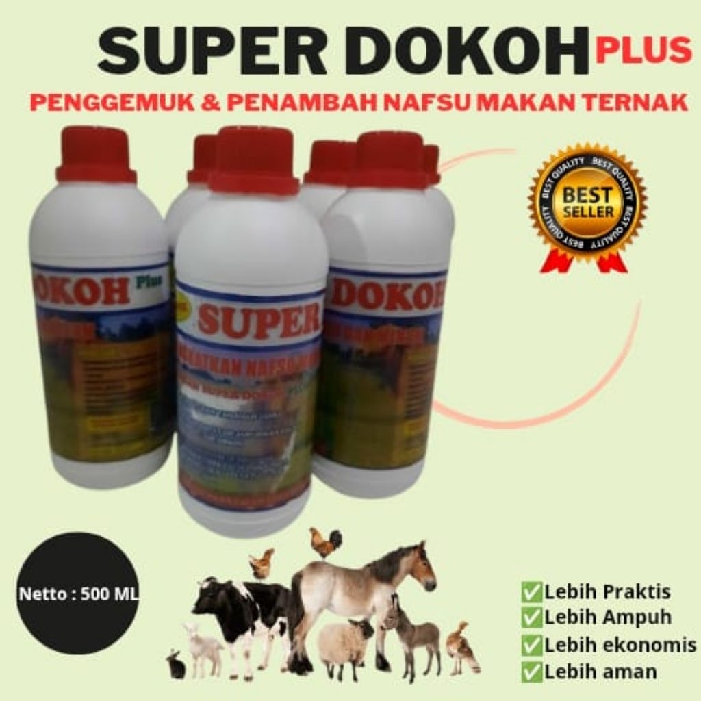 Jual MULTIVITAMIN SUPER DOKOH Plus SUPLEMEN PROBIOTIK TERNAK SAPI ...
