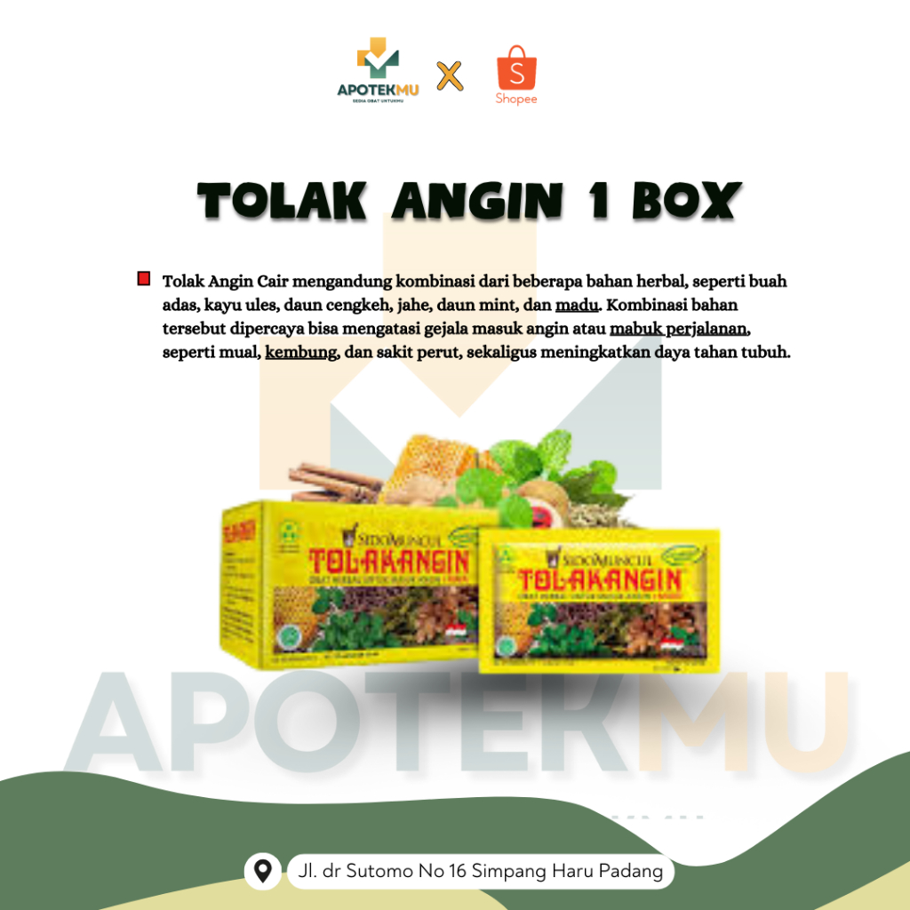 Jual TOLAK ANGIN 1 BOX ISI 12 SACHET | Shopee Indonesia