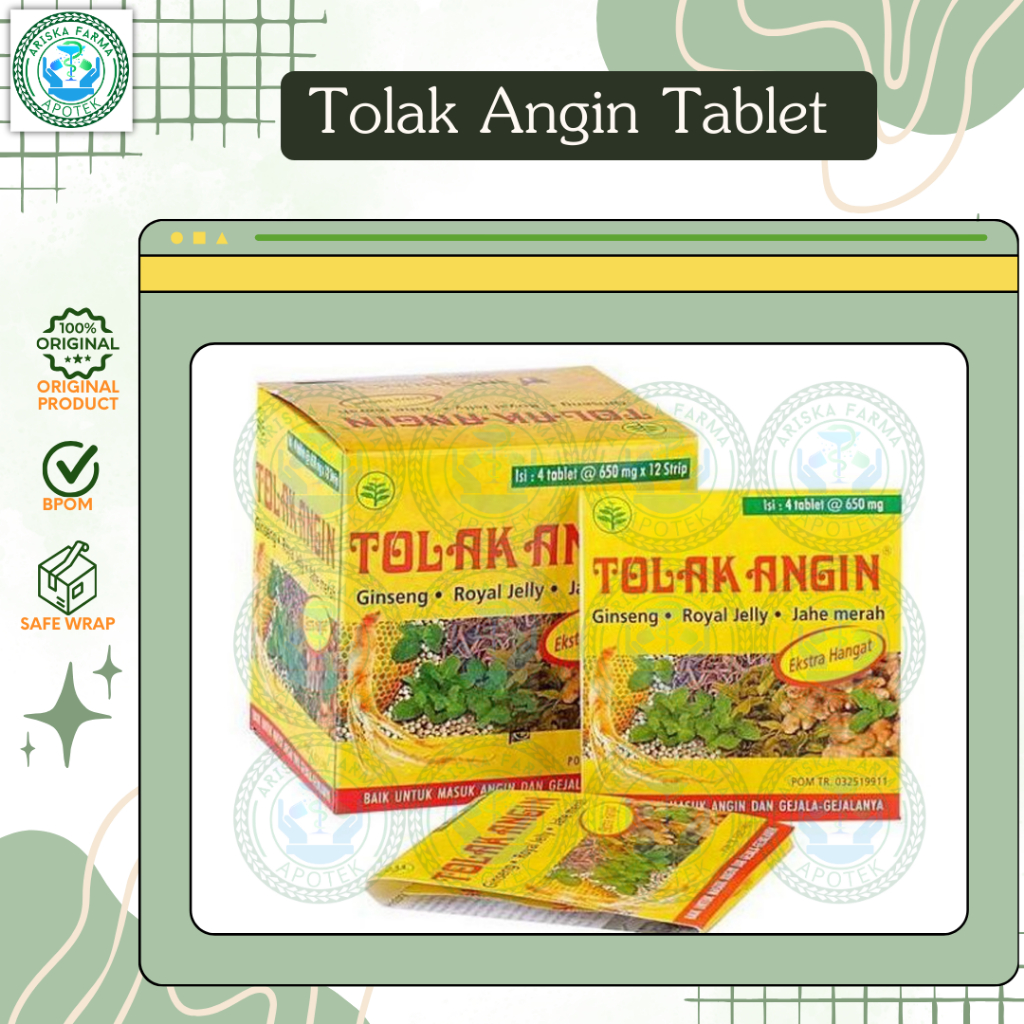 Jual Tolak Angin Tablet per strip | Shopee Indonesia