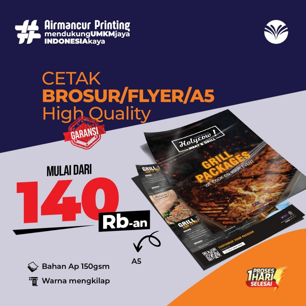 Jual Cetak Brosur Flyer A5 Berkualitas Kilat 1hari JADI..!! Print ...
