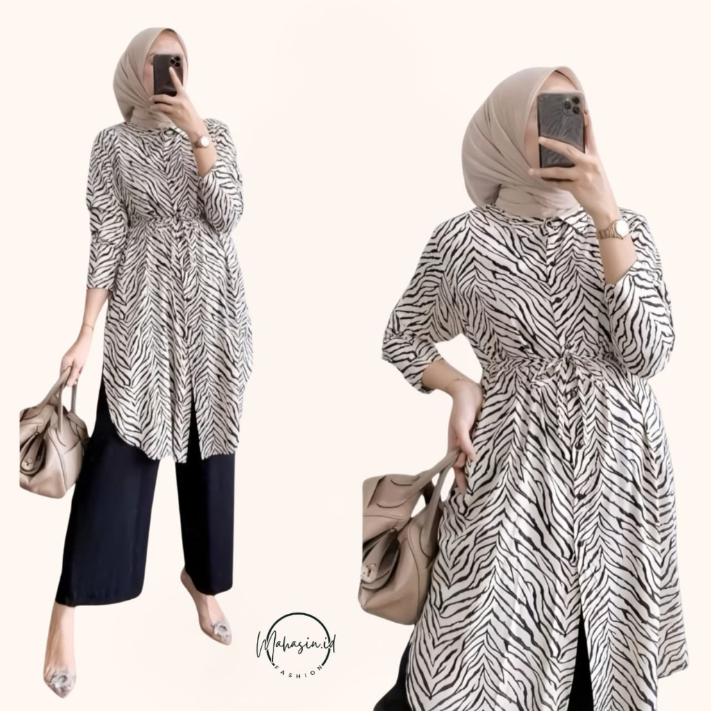 Jual SETELAN ONE SET CELANA LONG TUNIC WANITA TERBARU / MIDI DRESS ...