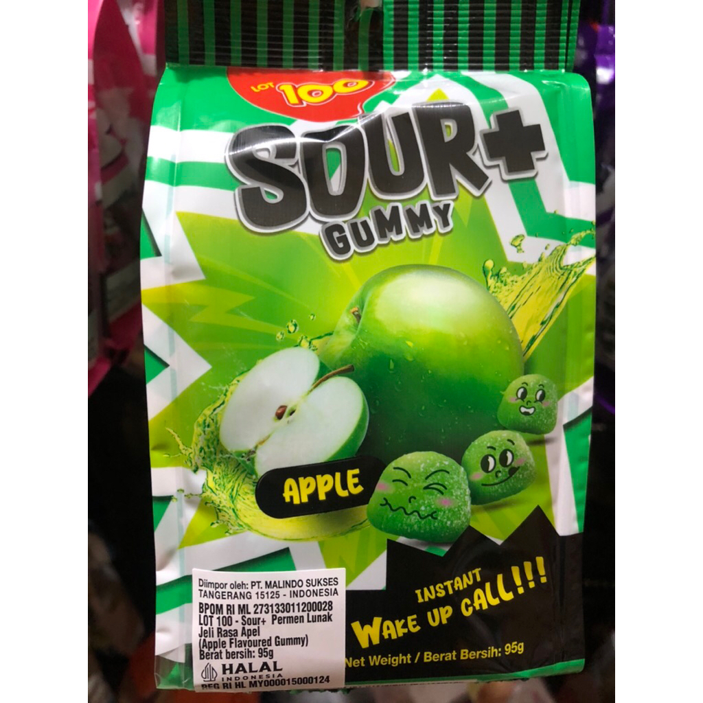 Jual Mamam Ahahaa Permen Asam Lot 100 Sour+ Gummy Candy Import Varian ...
