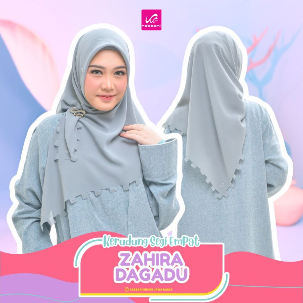 Jual Rabbani - Kerudung Segi Empat Zahira Dagadu M | Shopee Indonesia