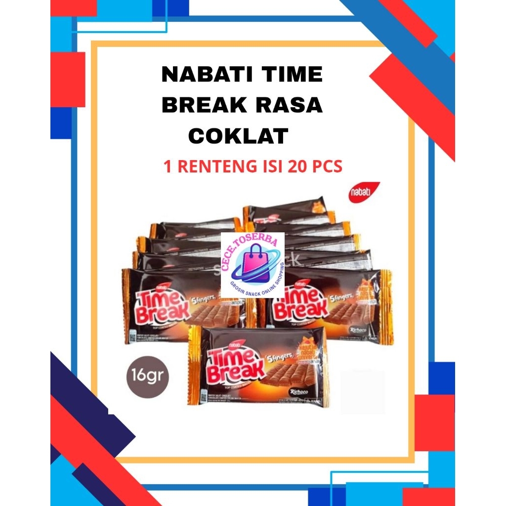 Jual Time Break Richoco Nabati 16 gr x 20 Pcs | Shopee Indonesia