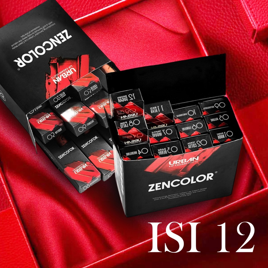 Jual 12 Pcs Lusinan - ZENCOLOR Urban Lip Cream Matte Moisturizer ...