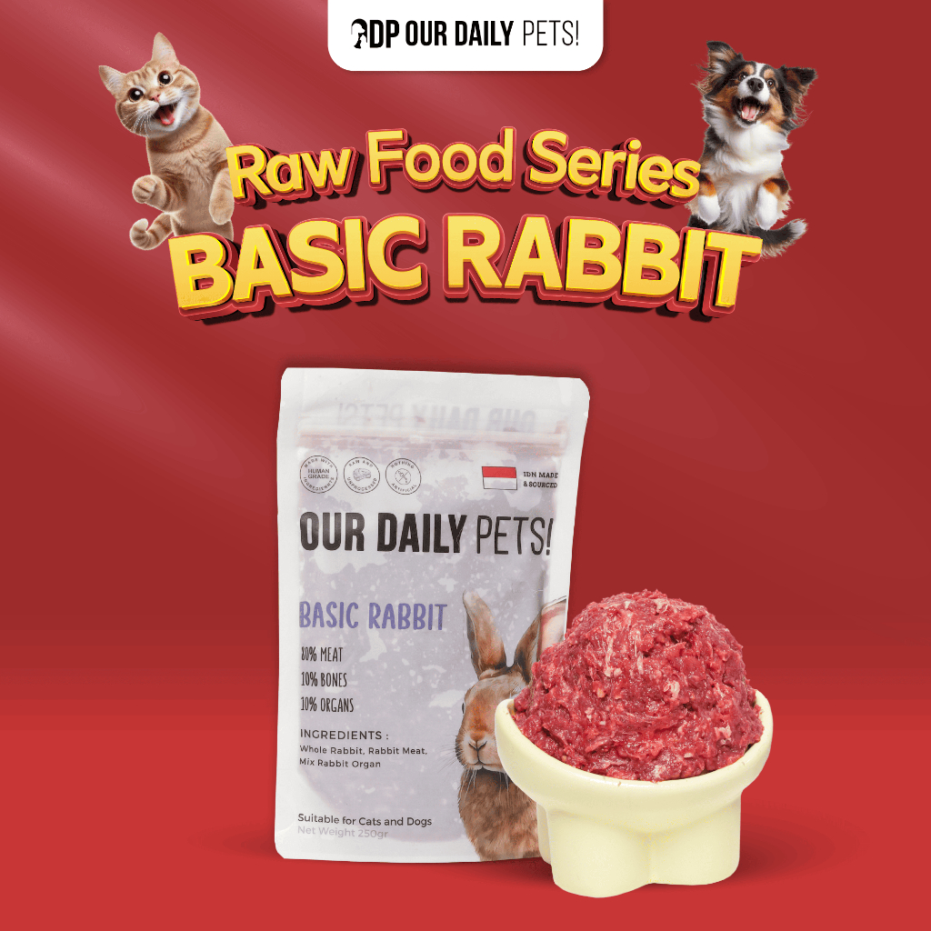 Jual Our Daily Pets | Basic Rabbit Raw Food for Pets (Dog & Cat ...