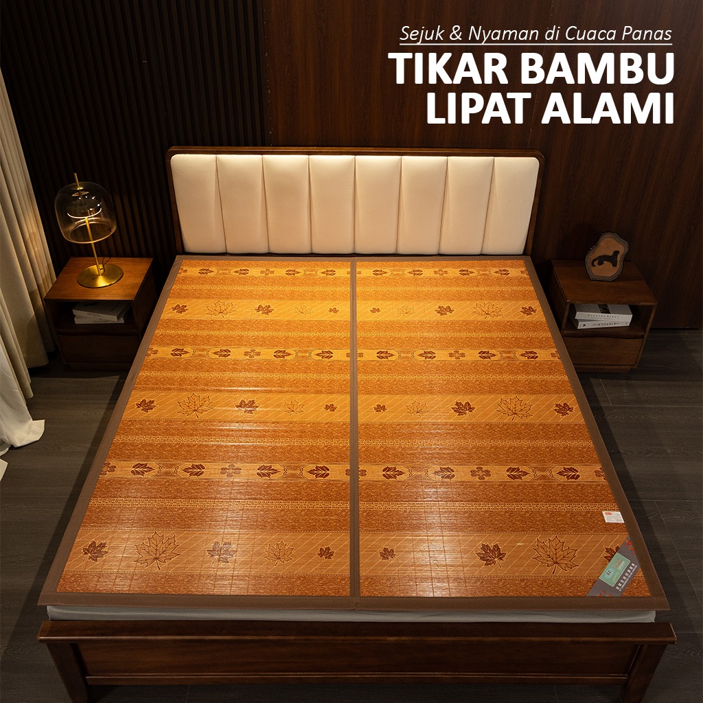 Jual Tikar Bambu Lipat Serbaguna Bambu Motif Tradisional Alas Lantai ...