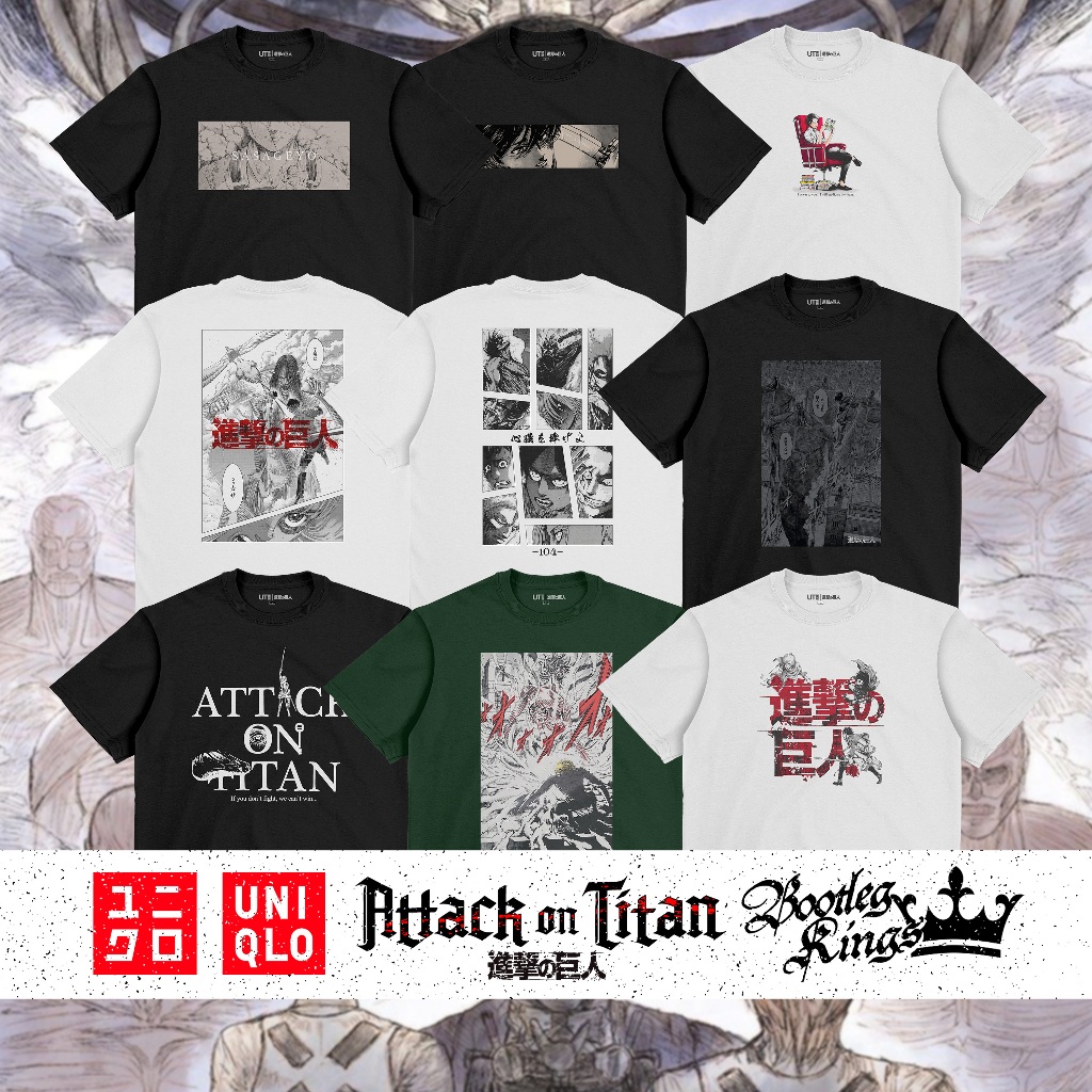 Jual [HOT] UNIQLO X ATTACK ON TITAN UT GRAPHIC T-SHIRT | MATERIAL 24s ...