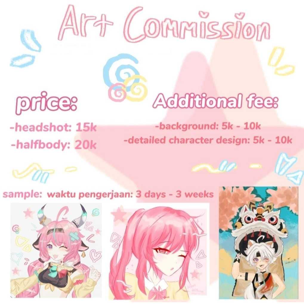 Jual open ART COMMISSION murah!! | Shopee Indonesia