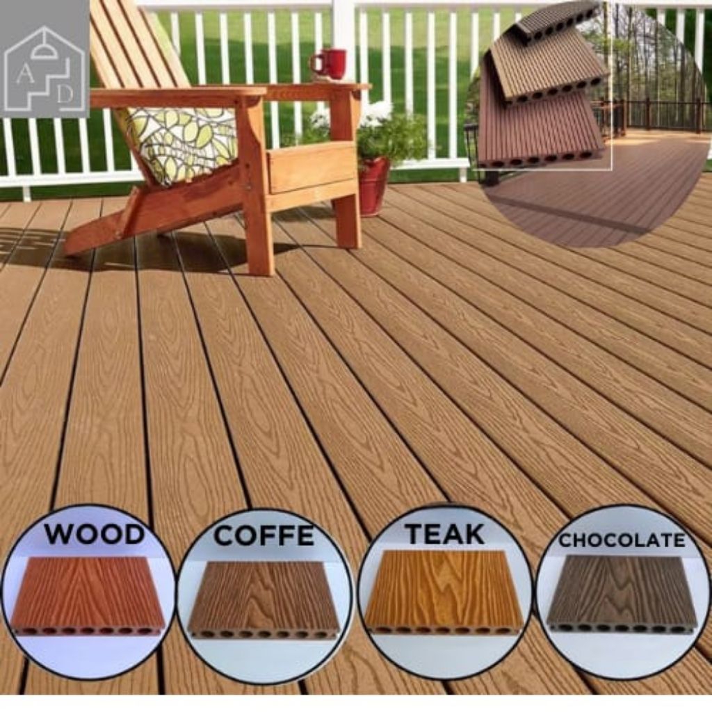 Jual Alpha Decking WPC Outdoor Bulat 7 Lubang | Lantai Kayu Kolam Renang Teras | WPC Flooring ...