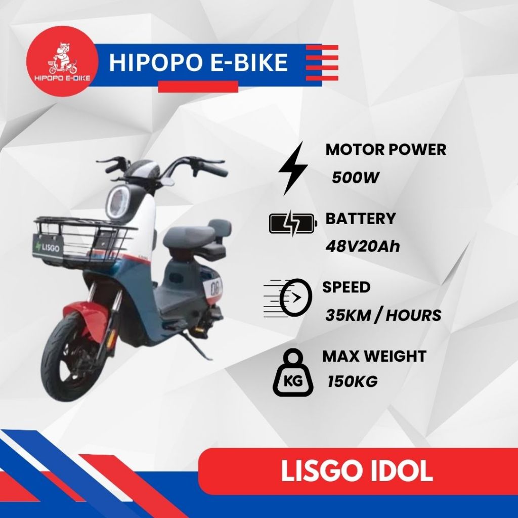 Jual LISGO IDOL Sepeda Listrik Lisgo Idol 500 Watt | Garansi Resmi L3 ...