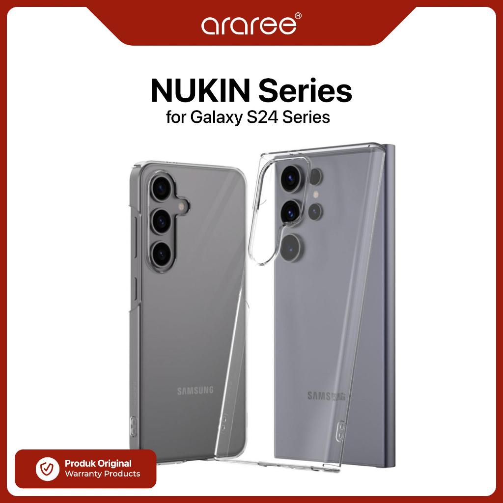 Jual Case Samsung Galaxy S24 Ultra Plus ARAREE NUKIN Transparan Hardcase Anti Gores | Shopee ...