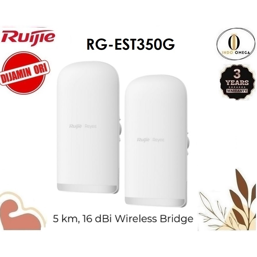 Jual RG-EST350G 5 km, 16 dBi Wireless Bridge EST330 G | Shopee Indonesia