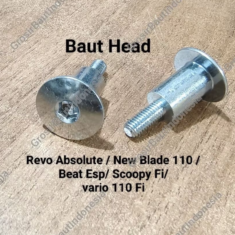 Jual (2pcs) Baut Head Revo Absolute New Blade 110 Beat eSP Scoopy fi ...