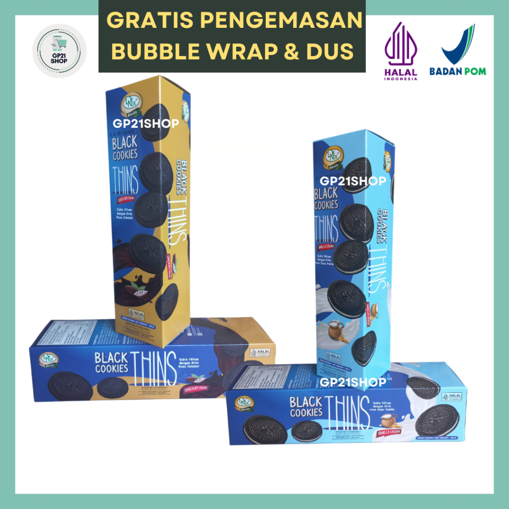 Jual Denex Black Cookies Thins Box 100gr Biskuit Parcel Hampers Snack ...